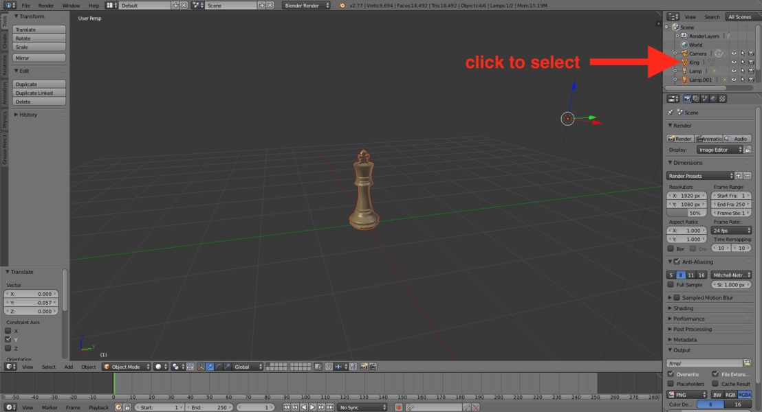 Helios: Converting polygon file formats to .ply using Blender